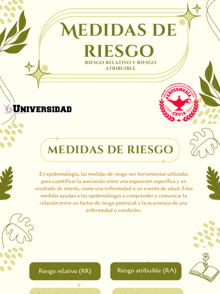 Medidas de Riesgo Epidemiologia | PDF | Epidemiología | Odds Ratio