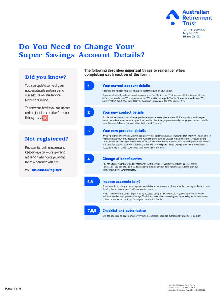 Update Your Super Account Details | PDF | Credit Card | Identity Document