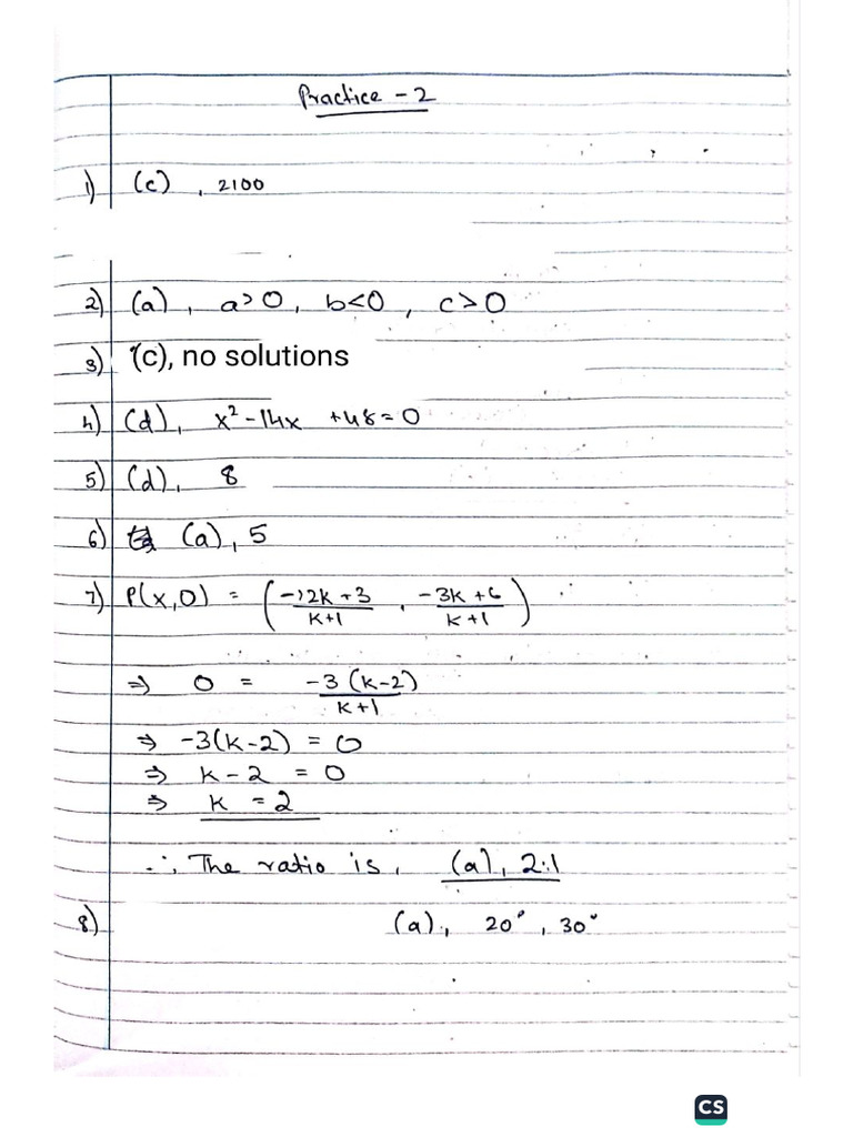 Practice Maths 2 | PDF