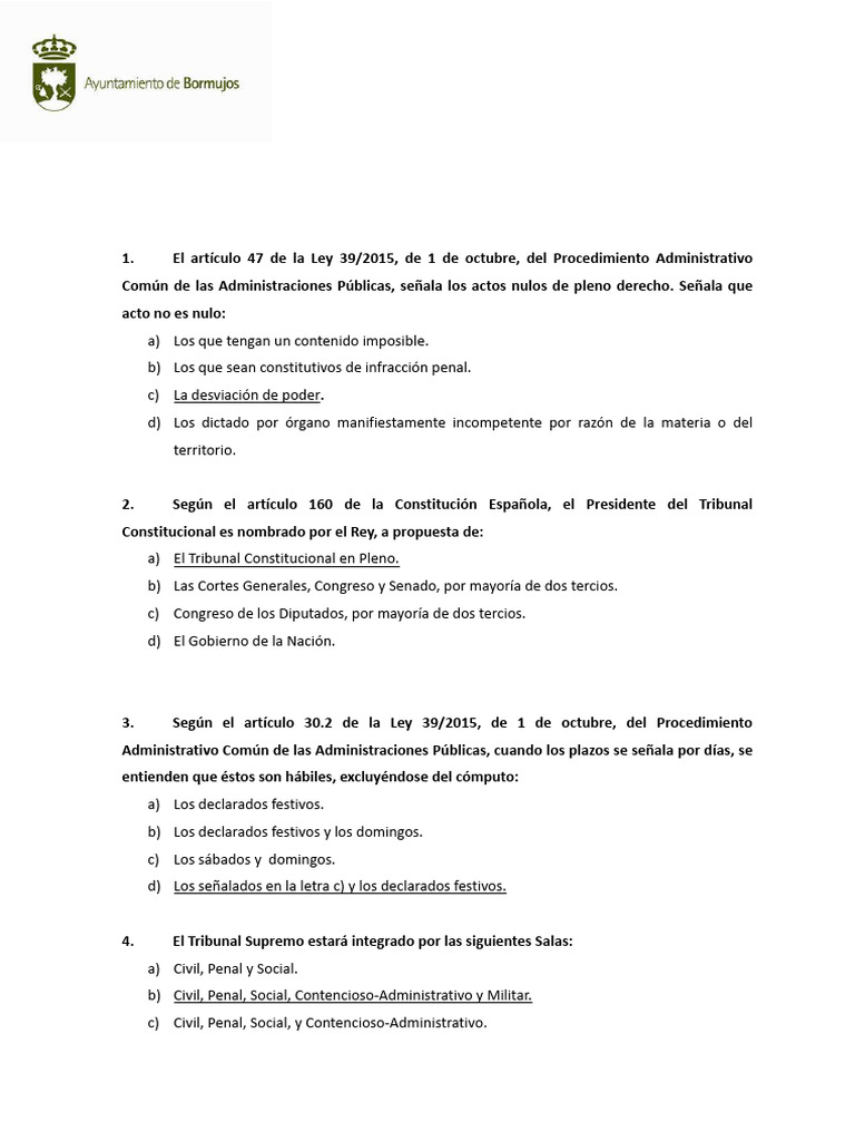 Examen-Policía-Local-B Bormujos-Modelo | PDF | Defensa Civil | Licencia de conducir