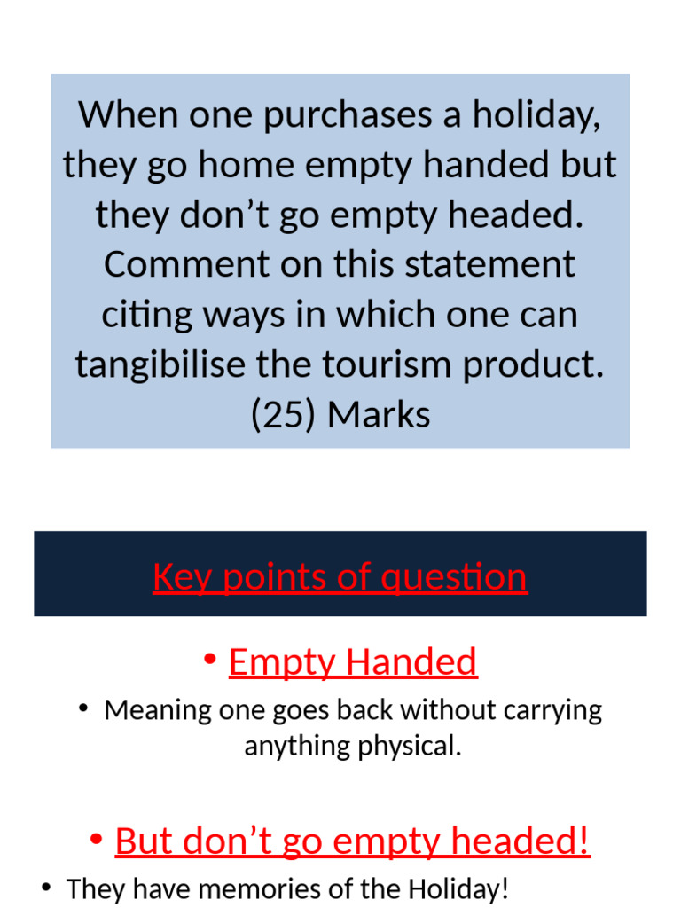 Tourism: Making Memories Tangible | PDF | Tourism | Marketing