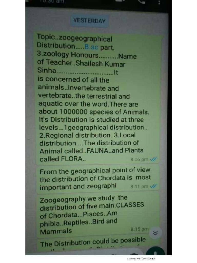 Zoogeographical Distribution of Animal | PDF