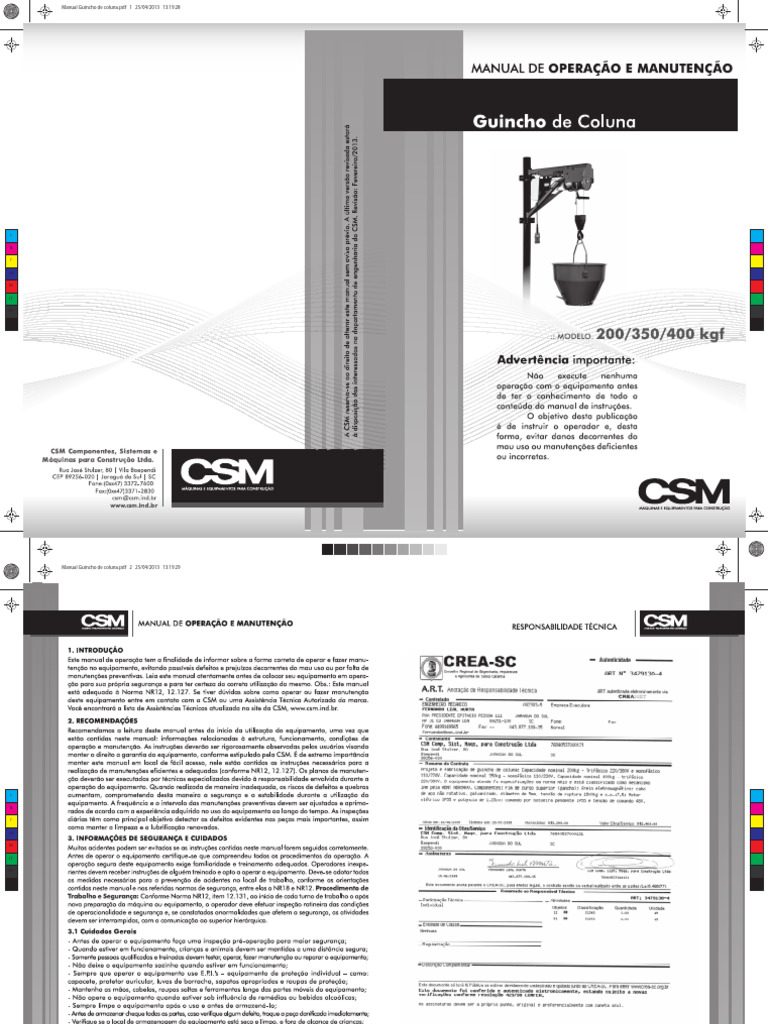 Guincho Coluna CSM | PDF