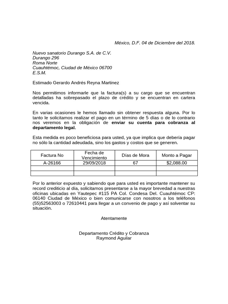 Carta de Creditos Y Cobranza Recuperacion de Cartera | PDF