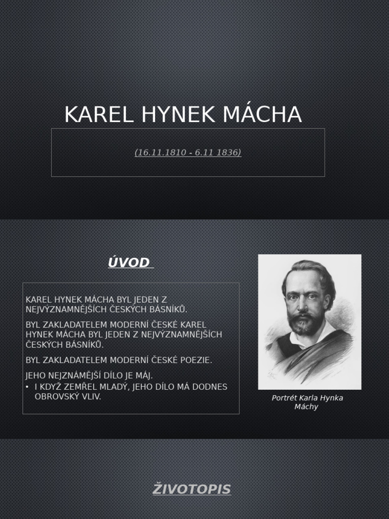Karel Hynek Mácha Prezentace | PDF