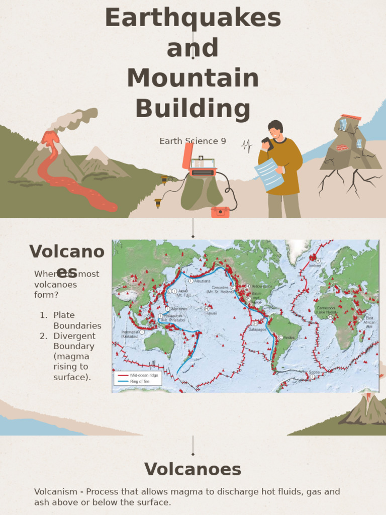 Earthquakes and Volcanoes Explained | PDF | Volcano | Magma