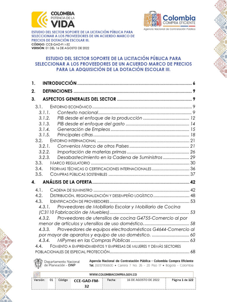 Estudio de Sector - Dotación - Escolar - III 11122023 | PDF | Producto ...
