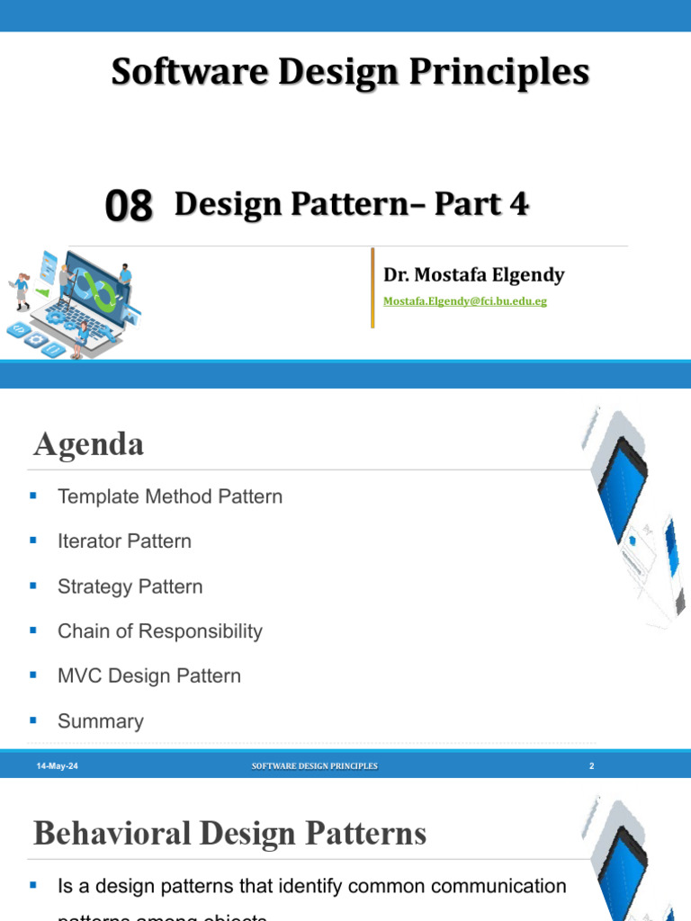 08 - SW Design - Design Patterns - Part4 | PDF | Model–View–Controller ...