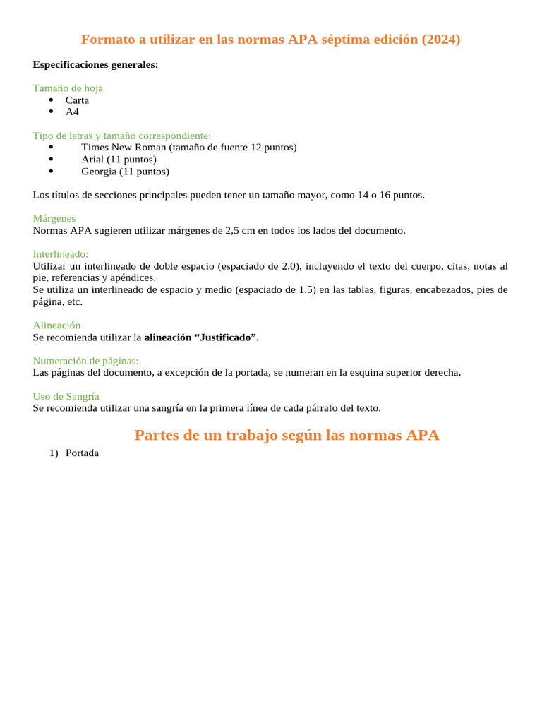 Guía de Formato APA 7ª Edición | PDF | Estilo apa
