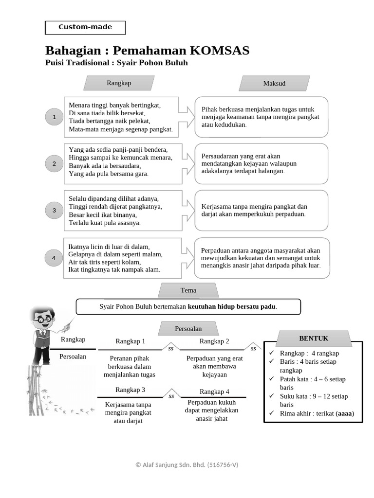 1_Puisi Tradisional b_Syair Pohon Buluh | PDF