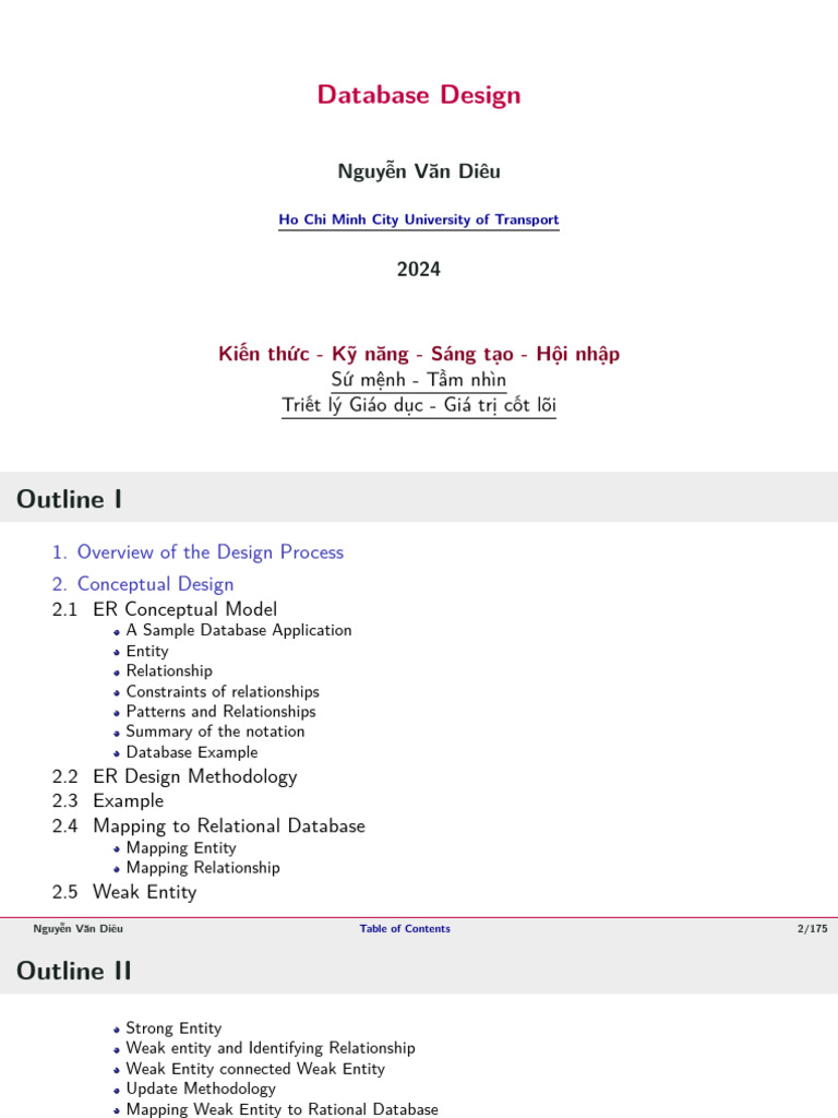 DatabaseDesign 2024 | PDF | Computer Data | Data Model