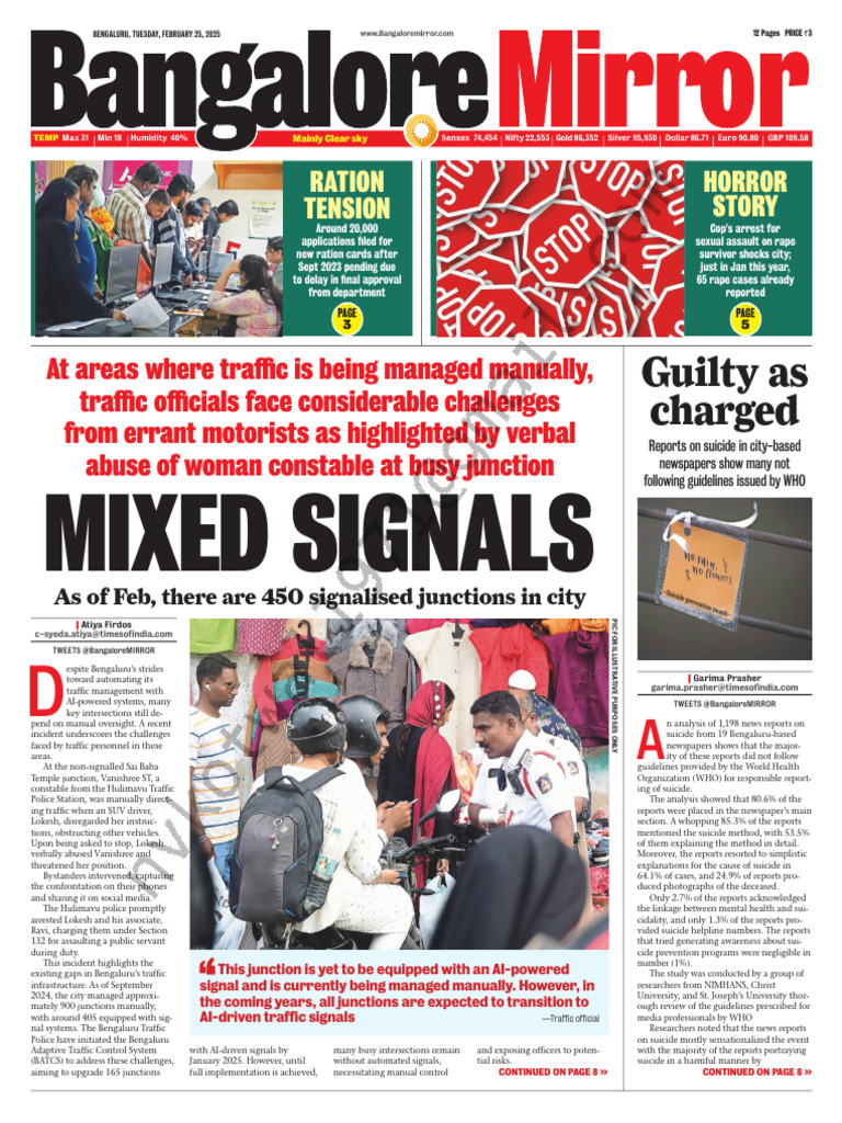 Bangalore Mirror Bangalore 25-02-2025 | PDF