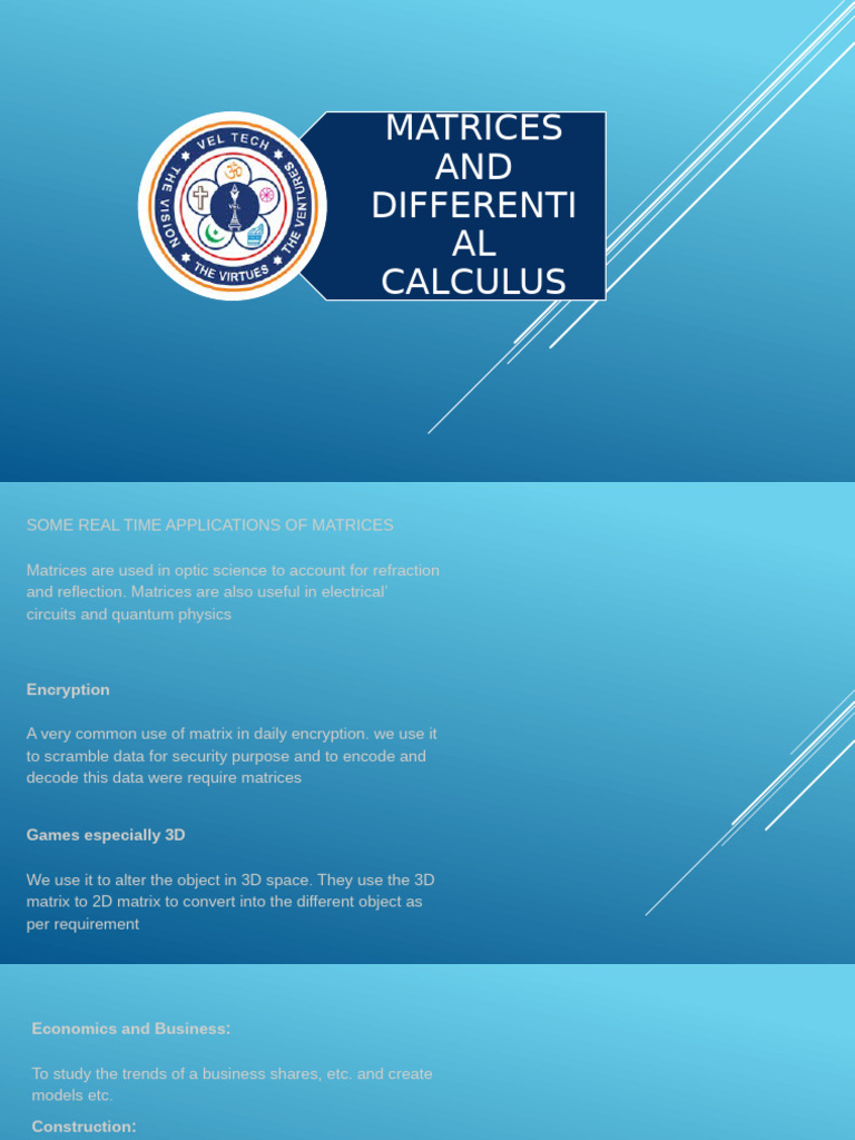 Matrices and Differential Calculus | PDF | Matrix (Mathematics) | Curvature