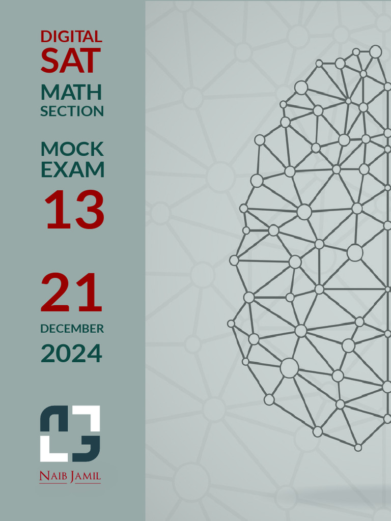 DIGITAL SAT MATH SECTION MOCK EXAM 13 RESULTS | PDF