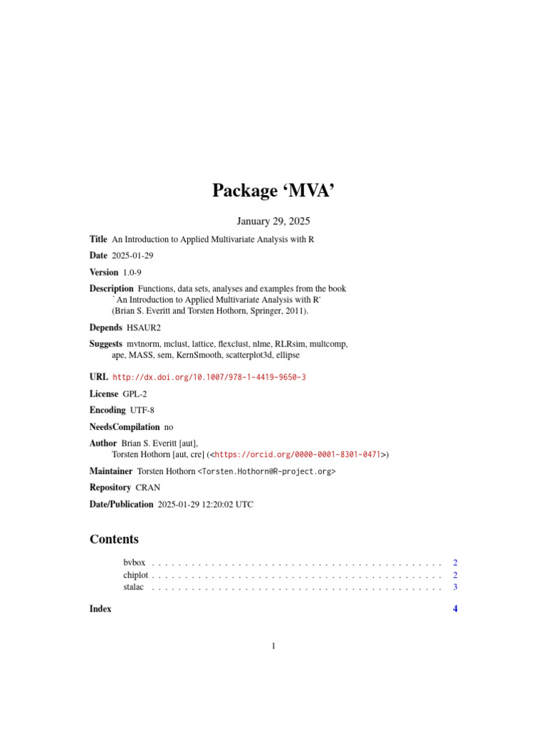 MVA | PDF | Applied Mathematics