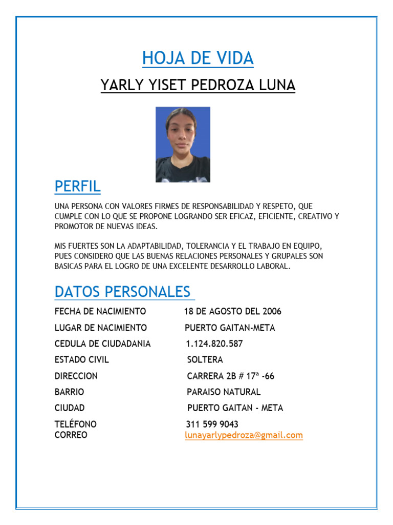 Yarly Yiset Pedroza Luna | PDF