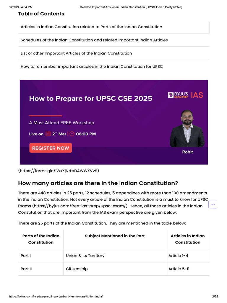 Constitution All Articles | PDF