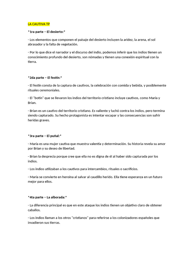 La Cautiva TP | PDF | Amor | Libertad