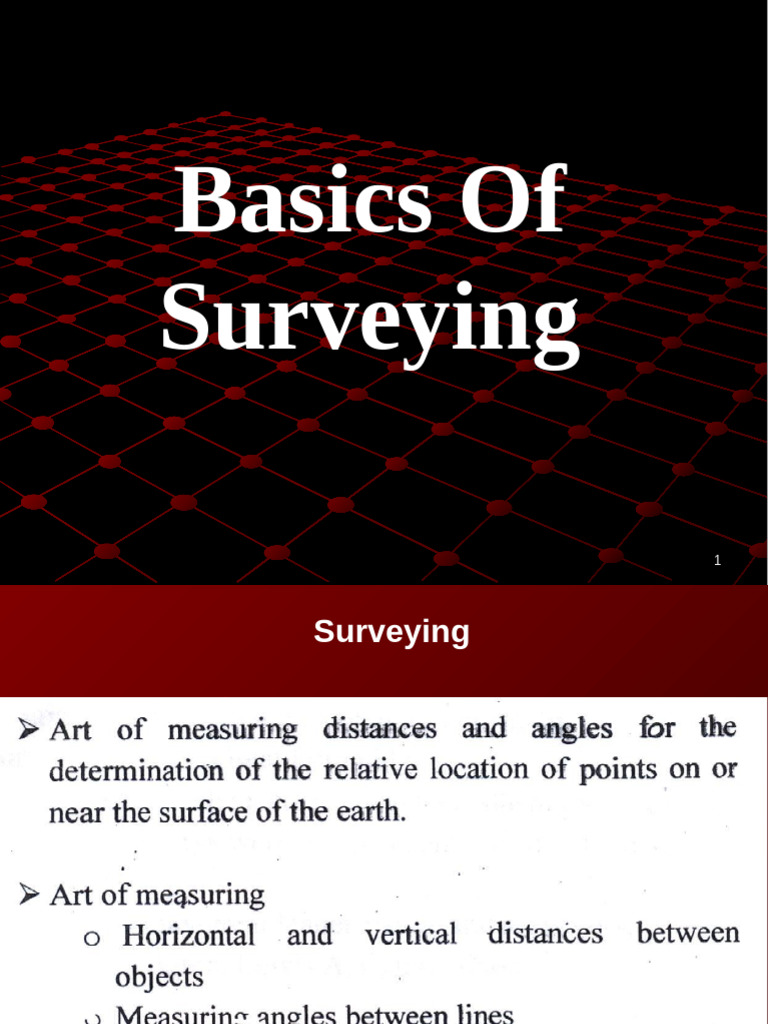 Basics of Surveying | PDF