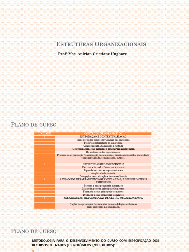 Material I Estruturas Organizacionais | PDF | Teoria dos Sistemas ...