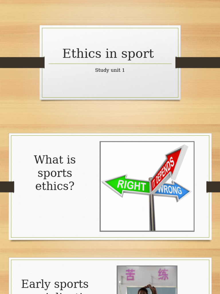 Sport Ethics SU 1 ENGLISH | PDF | Doping In Sport | Sports