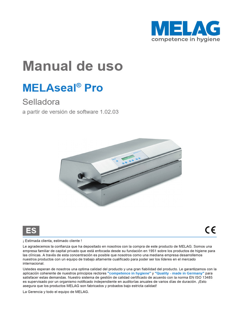 Melag - SealPro - ES | PDF | Archivo de computadora | Calidad (comercial)