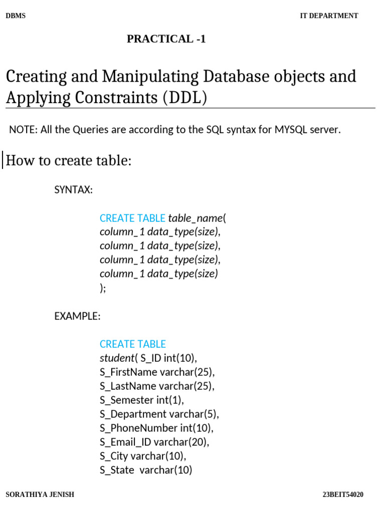 manual-of-dbms | PDF