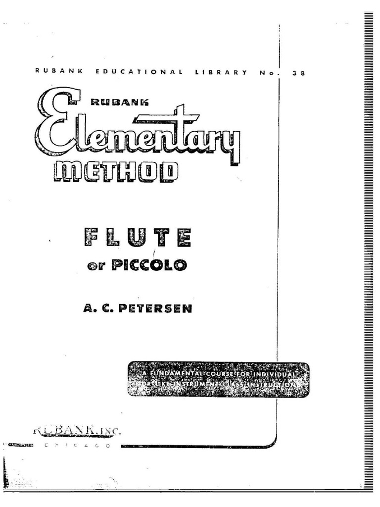 A.C.Petersen - Elementary Method Flute Piccolo | PDF