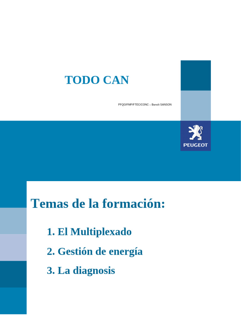 Guía de Multiplexado y Redes CAN/VAN | PDF | Vehículo de motor