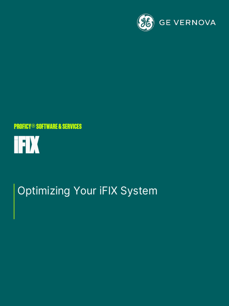 Optimizing Your iFIX System | PDF | Display Resolution | Computer Network
