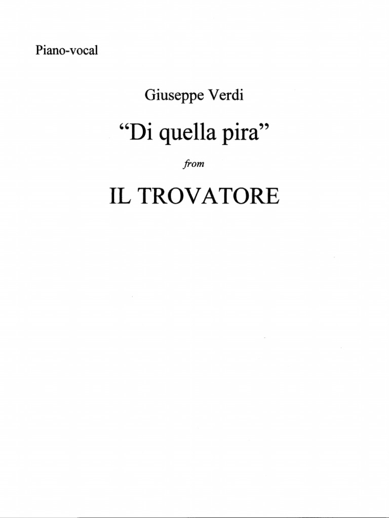 Di Quella Pira 000 PV Coro | PDF