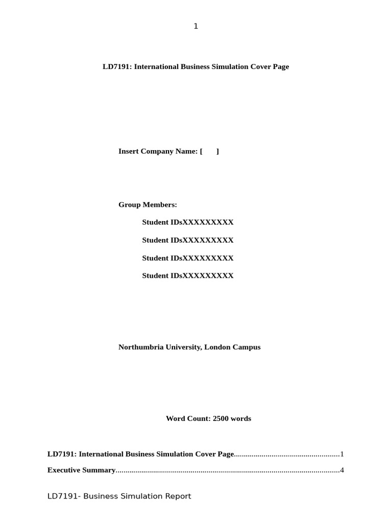 2-LD7191 Individual Report Template | PDF | Expense | Equity (Finance)