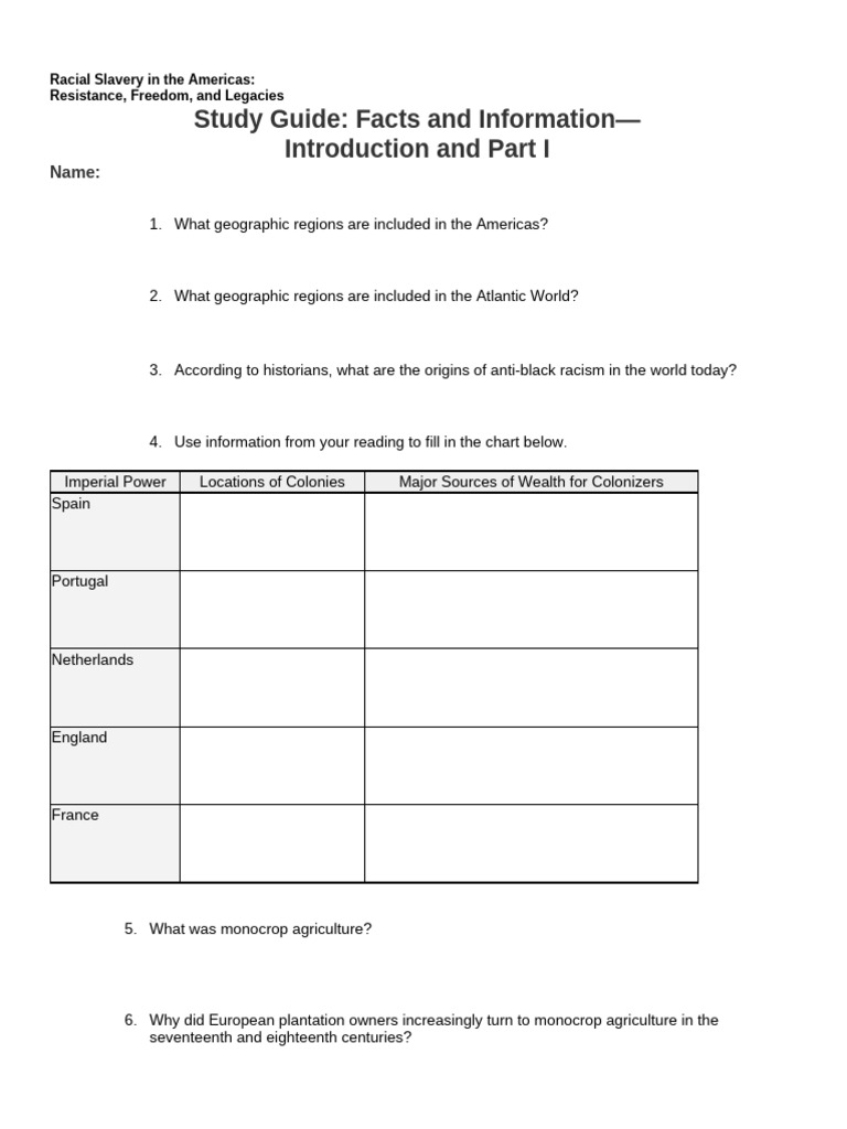 Racial_Slavery_in_the_America_SG_Part_1_ALL (1) | PDF