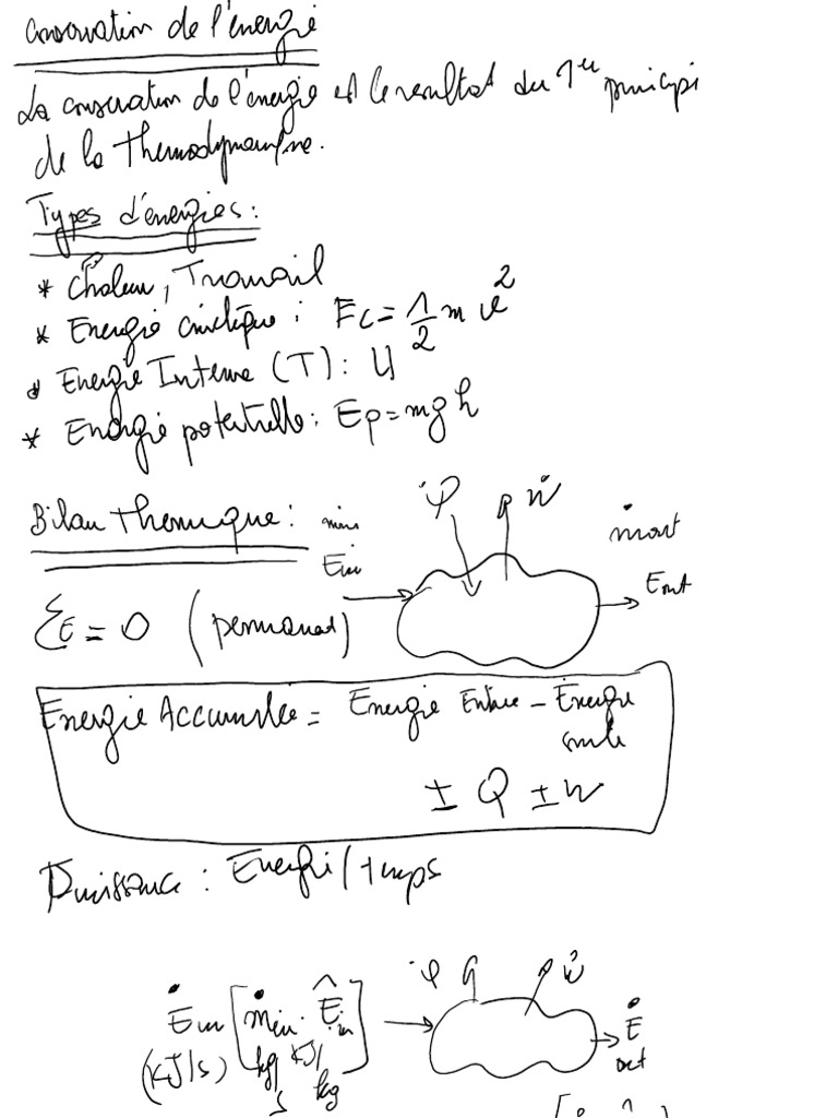 Ecriture Du Bilan Energétique | PDF