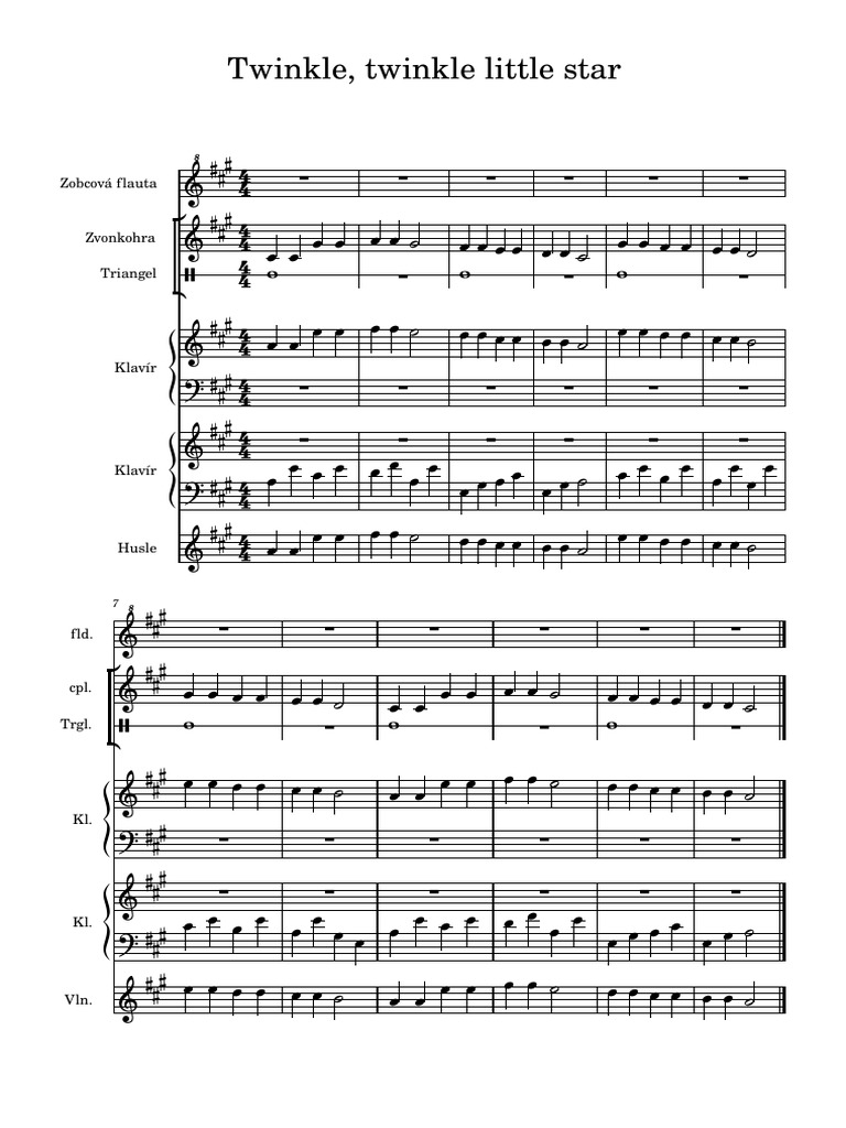 Twinkle, Twinkle Little Star | PDF