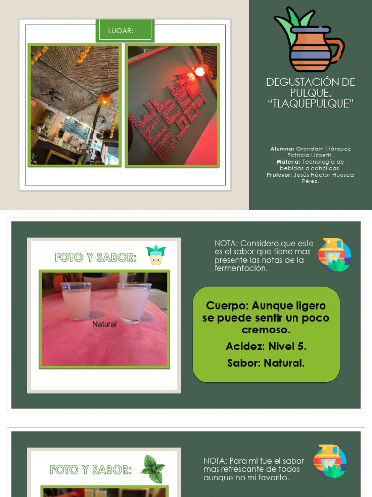 Degustación de Pulque - PLOM. | PDF