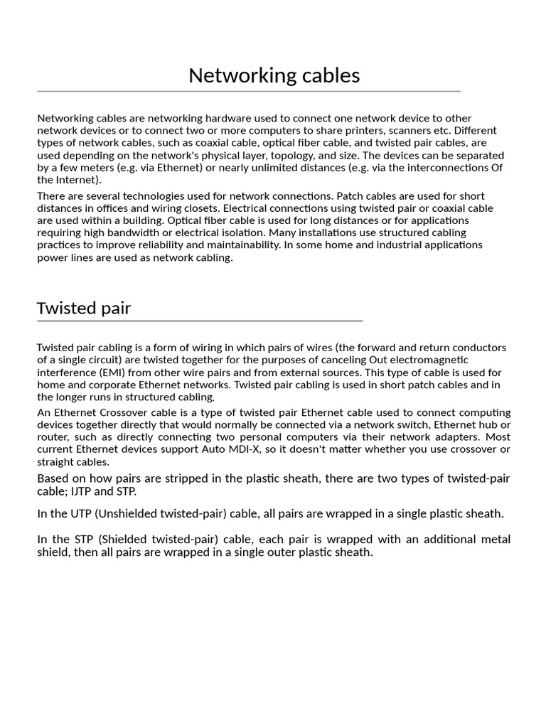 Introduction - To - Computer - Networking 1 | PDF | Computer Network | Ethernet