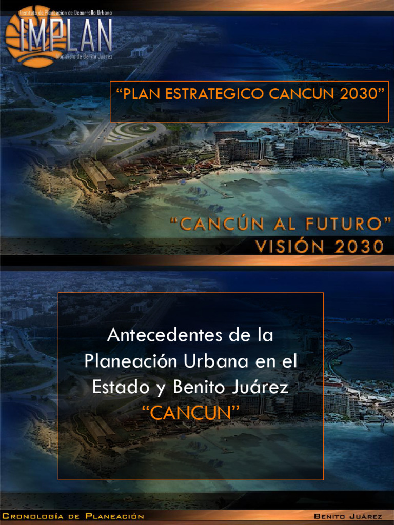 Plan Estratégico Cancún 2030: Desarrollo Urbano | PDF | Planificación ...