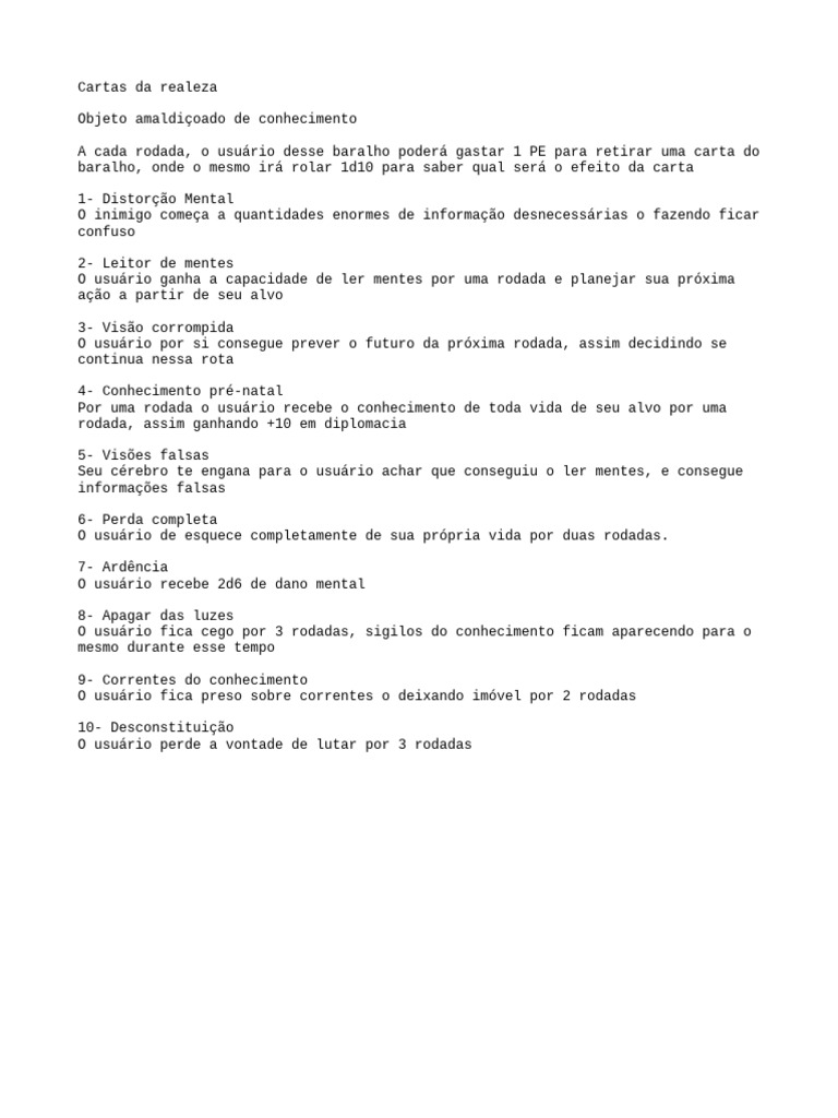 Cartas Da Realeza | PDF