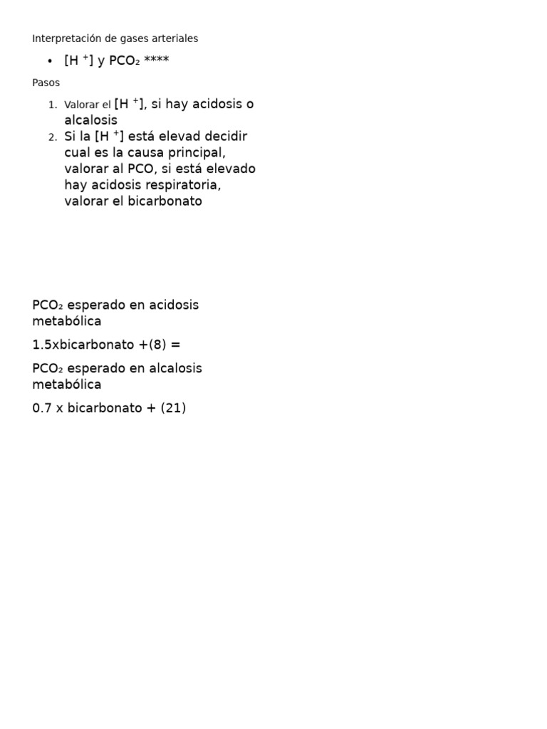 Interpretacion de Gases Arteriales | PDF