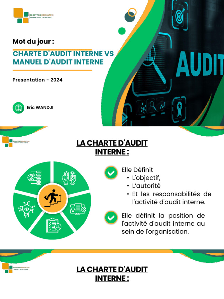 Mot Du Jour Charte D'audit Interne Vs Manuel D'audit Interne | PDF | Audit | Audit interne