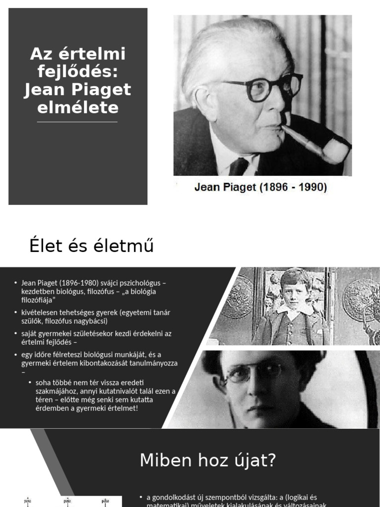 Az Értelmi Fejlődés - Piaget Elmélete Wvid | PDF