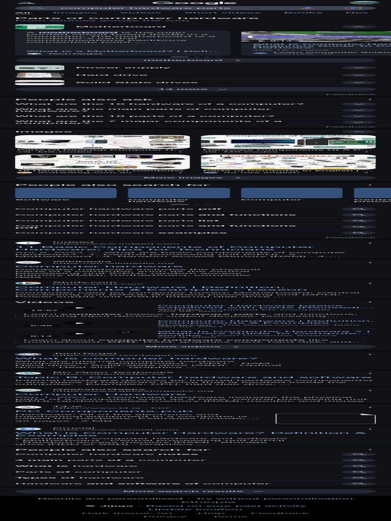 Computer Hardware Parts - Google Search | PDF | Computer Hardware | Random Access Memory
