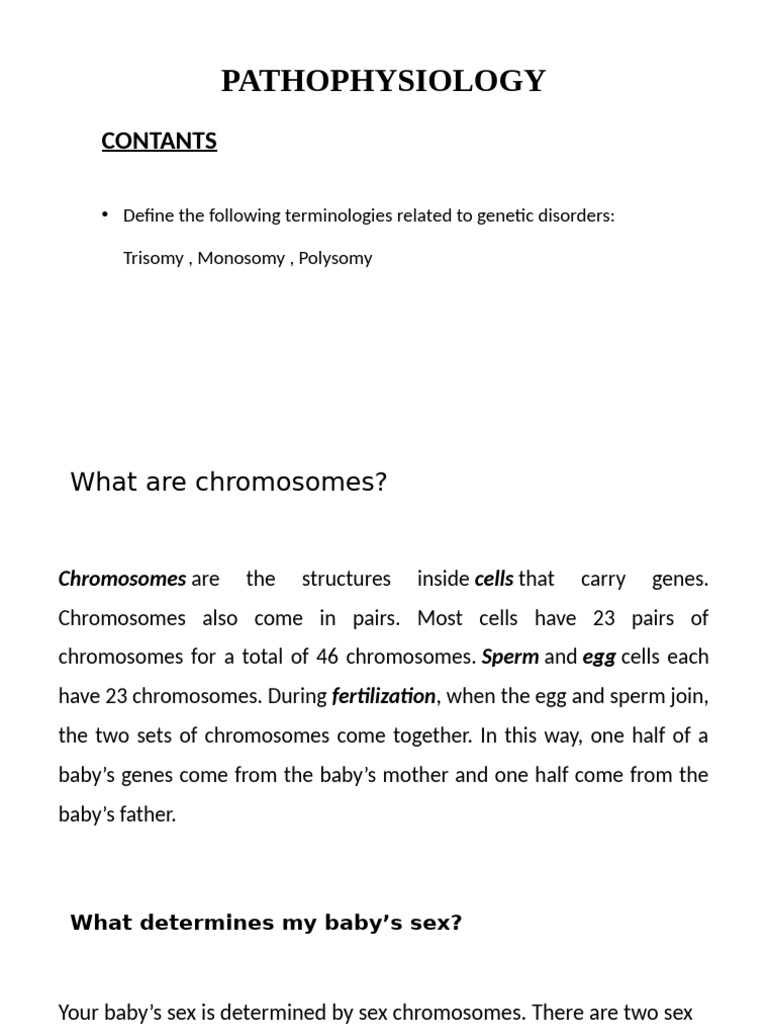 Chromosomes Trisomy Monosomy Polysomy Mehboob | PDF