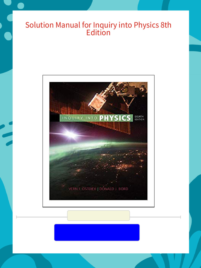 Solution Manual for Inquiry into Physics 8th Edition - Instantly ...