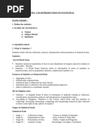 Class 11 Economics Statistics Notes | PDF