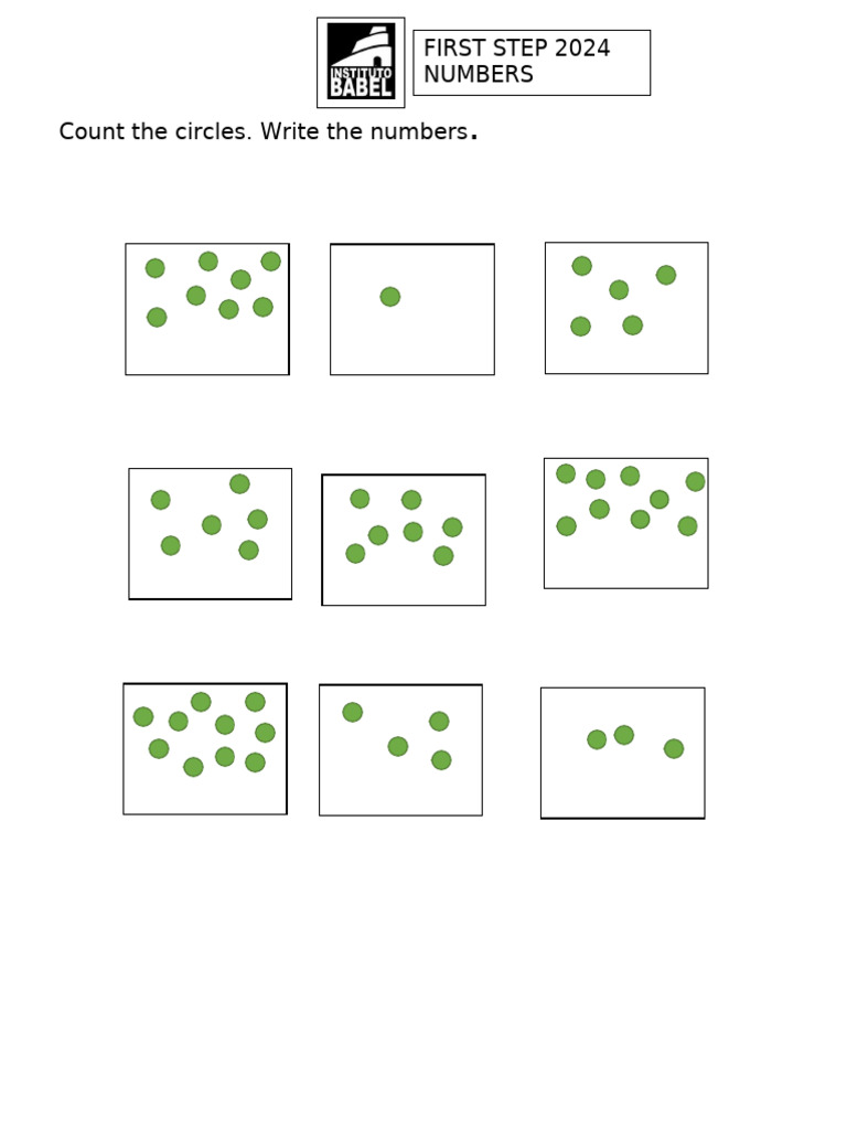 Count Circles: First Step 2024 Guide | PDF