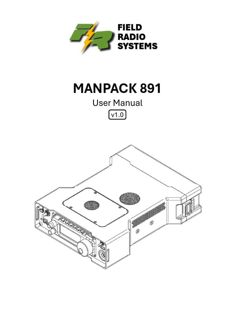 Manpack 891 User Manual v1.0 | PDF | Battery Charger | Radio