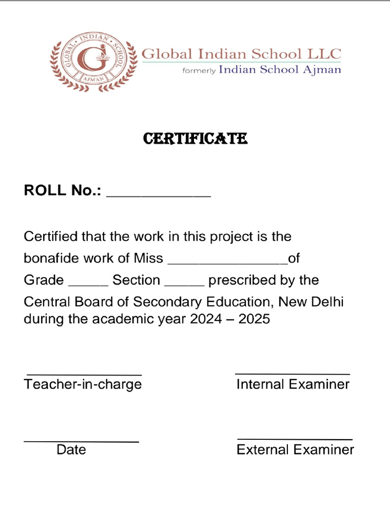 BST Certificate Acknowledgement Declaration | PDF