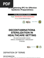 TB Room Cleaning and Disinfection Guide | PDF | Hospital Acquired ...